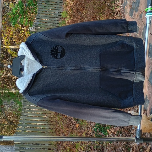 Timberland | Jackets & Coats | Timberland Sherpa Lined Zip Up Hoodie ...